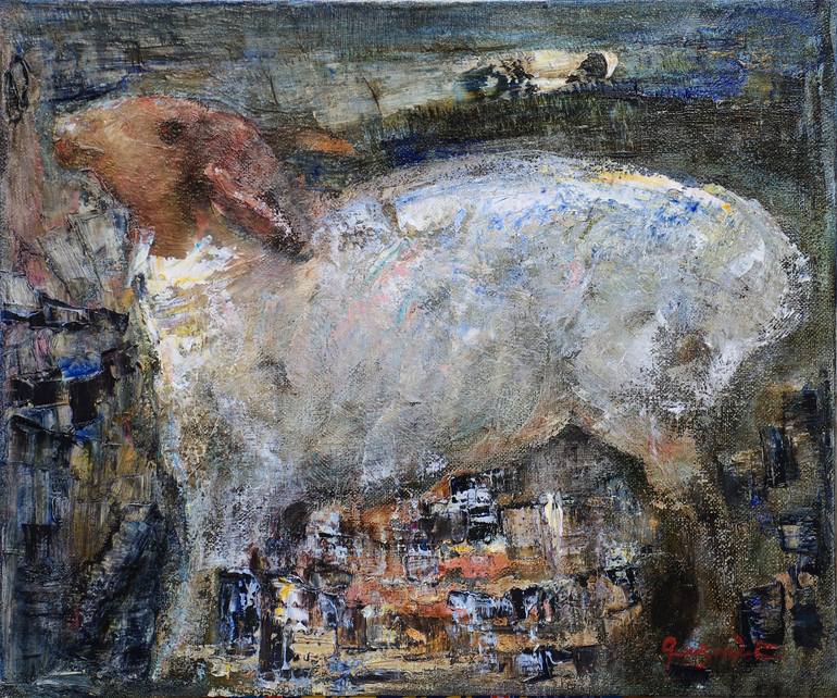 the Lamb Mercy Painting by Gayane Manasyan | Saatchi Art