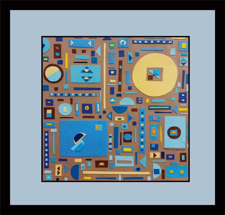 Movement Geometric 8 Collage by Maria Santiago | Saatchi Art