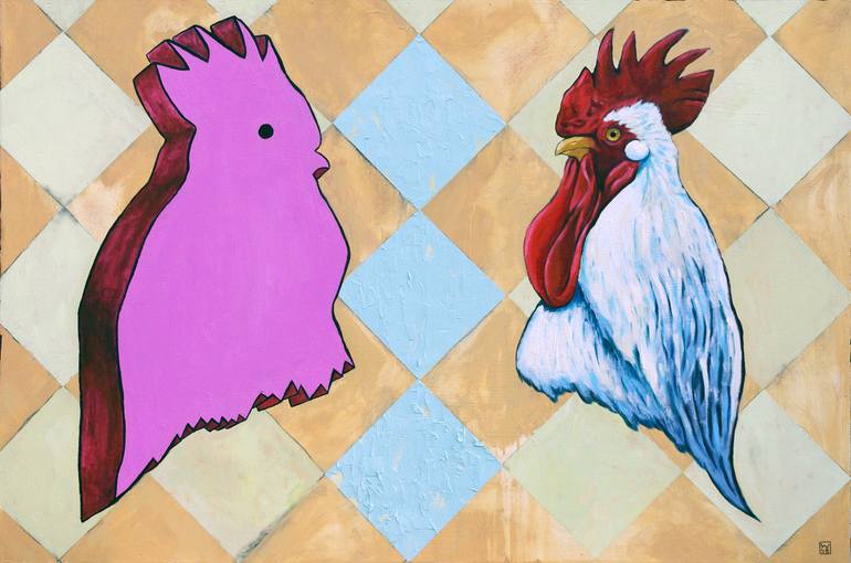 Fowl Clutter Painting by Will Eskridge | Saatchi Art