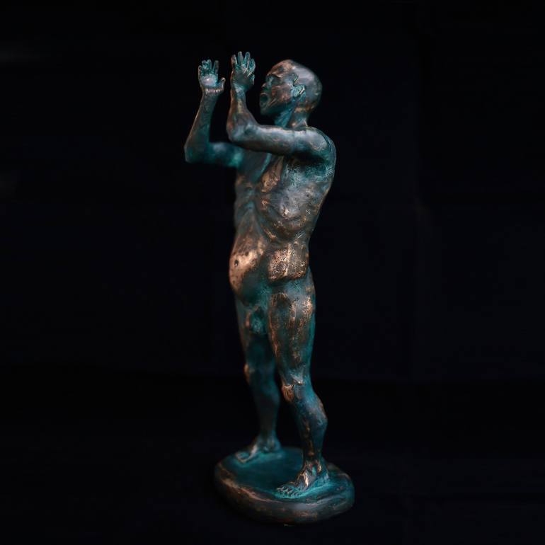 Man shouting Sculpture by Aleksandr Lechkin | Saatchi Art
