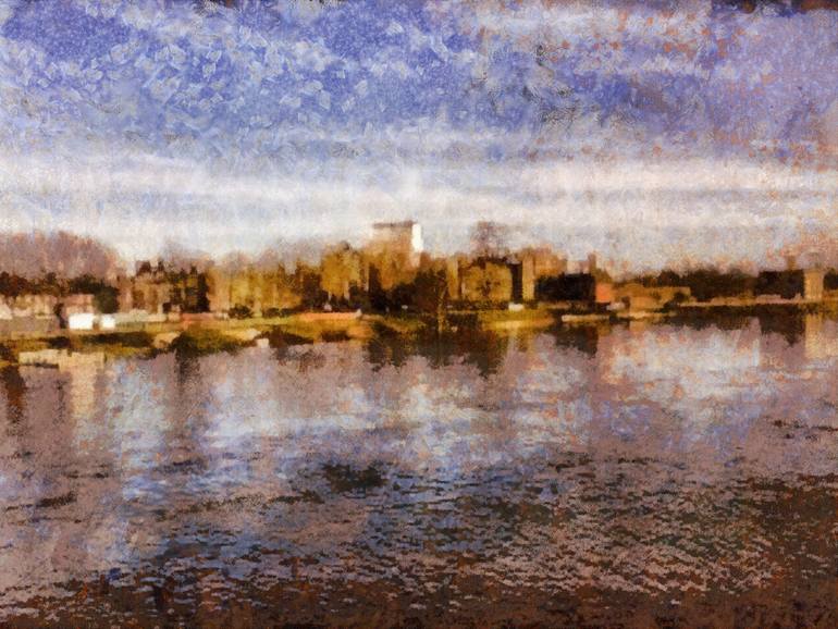 River side city skyline Photography by Ashish Agarwal | Saatchi Art