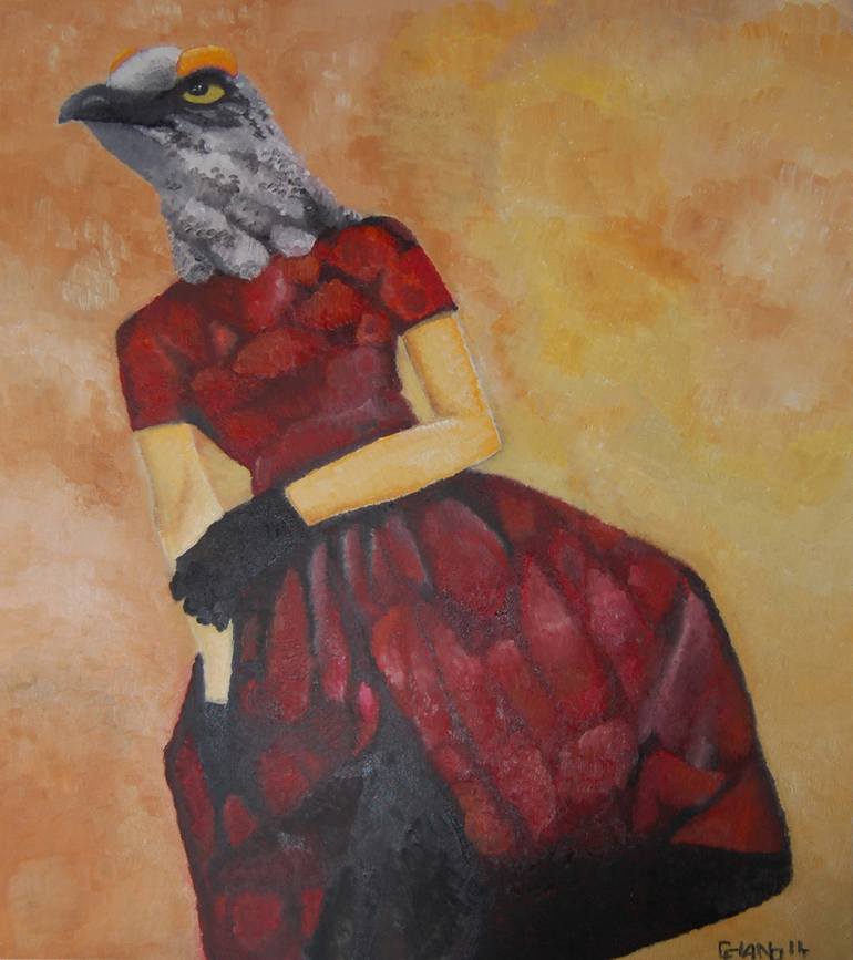 Miss Alice Partridge Painting by Pasquale Celano | Saatchi Art