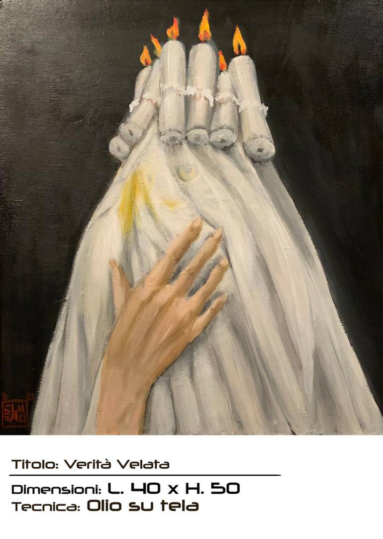 veiled truth Painting by Pasquale Celano | Saatchi Art