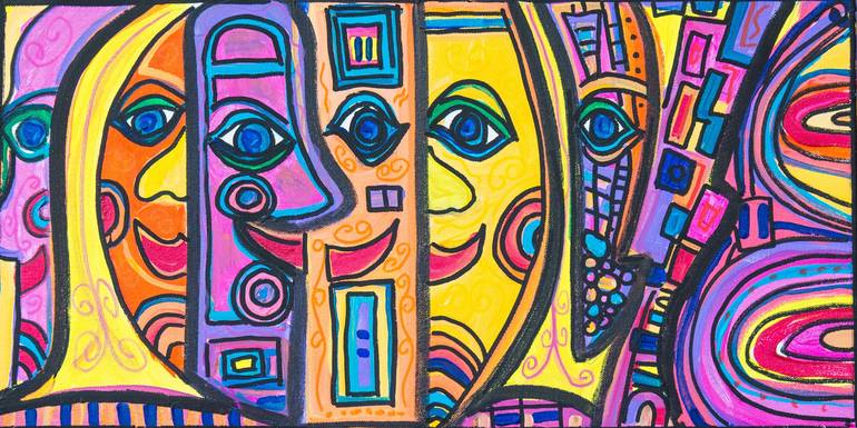 Muchas Caras Painting by anthony zolezzi | Saatchi Art