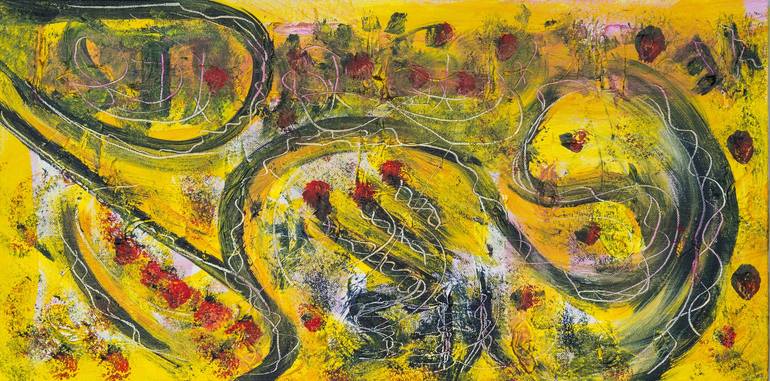 Flujo Verde Painting by anthony zolezzi | Saatchi Art