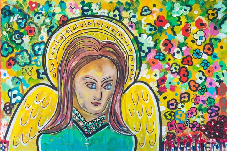 Archangel Gabriel Painting by anthony zolezzi | Saatchi Art