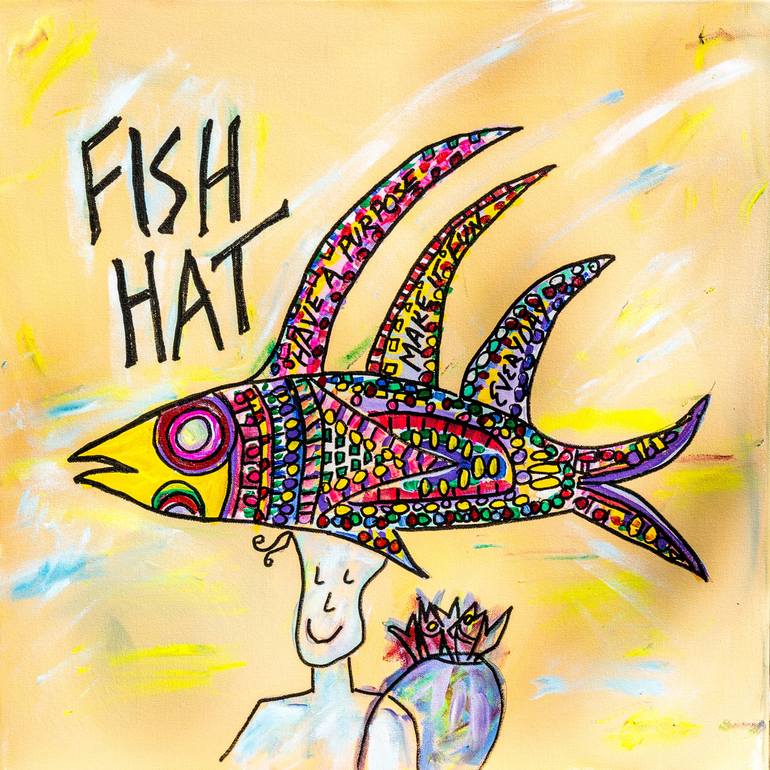 Fish Hat II Painting by anthony zolezzi | Saatchi Art