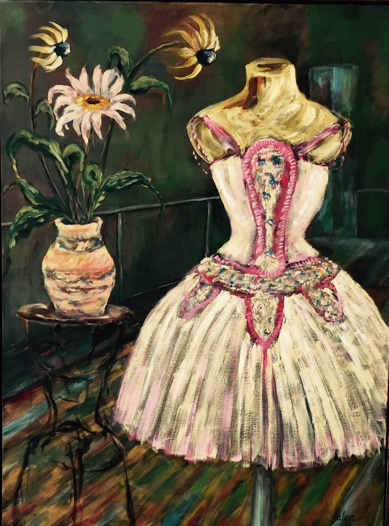 The dressing room Painting by Mike Halem | Saatchi Art