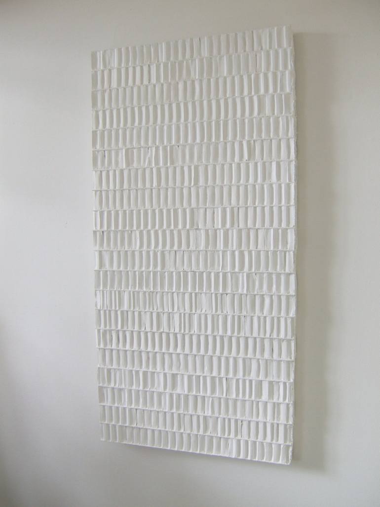 R 09-1, White Relief, Mixed Media, 2009 Painting by Yanto Alexander ...
