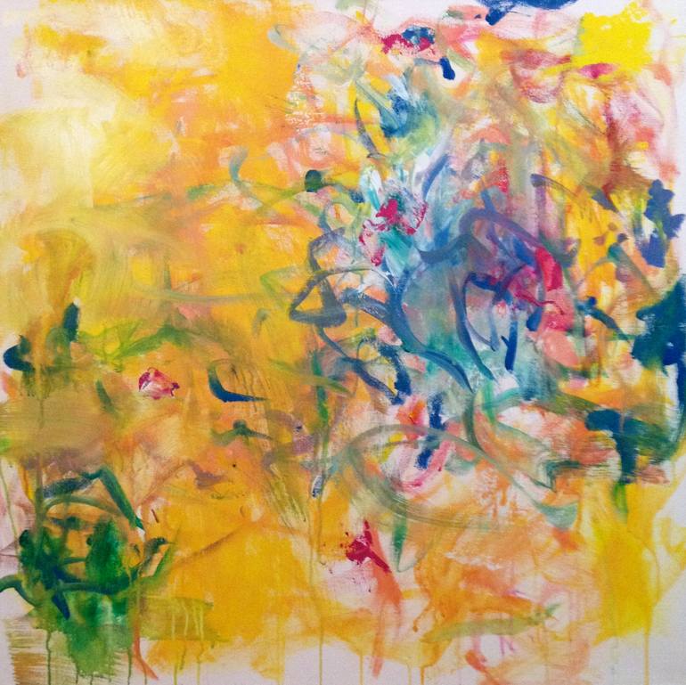 Yellow Painting by Colleen Burns | Saatchi Art