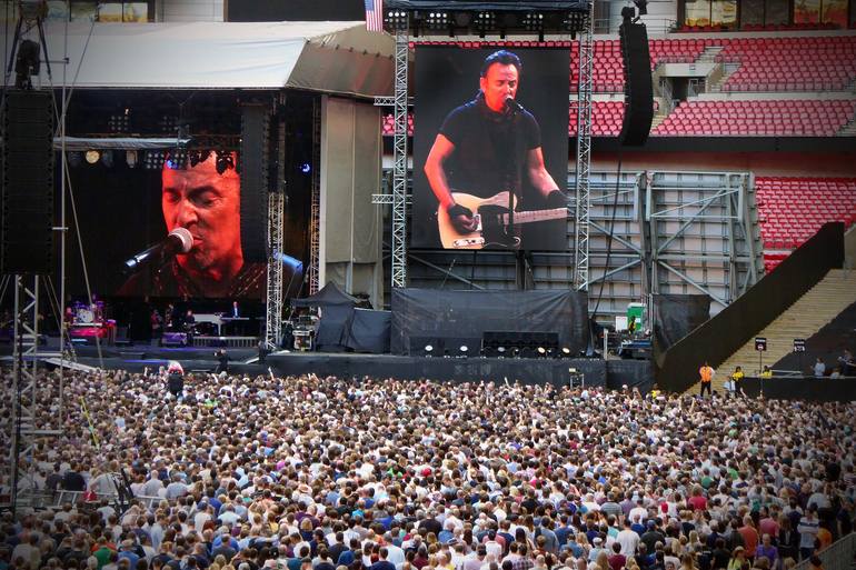 Bruce Springsteen Live At Wembley Stadium Photography by Andy Evans ...