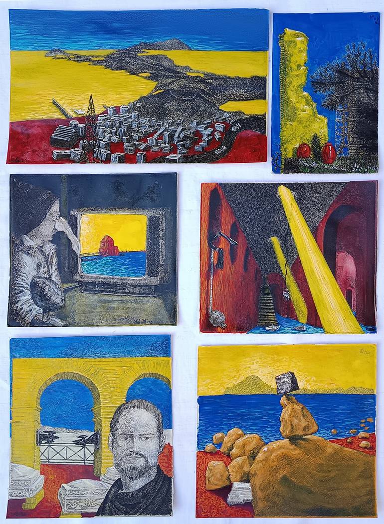 Campi Flegrei 2 Painting by Antonio Ciap | Saatchi Art