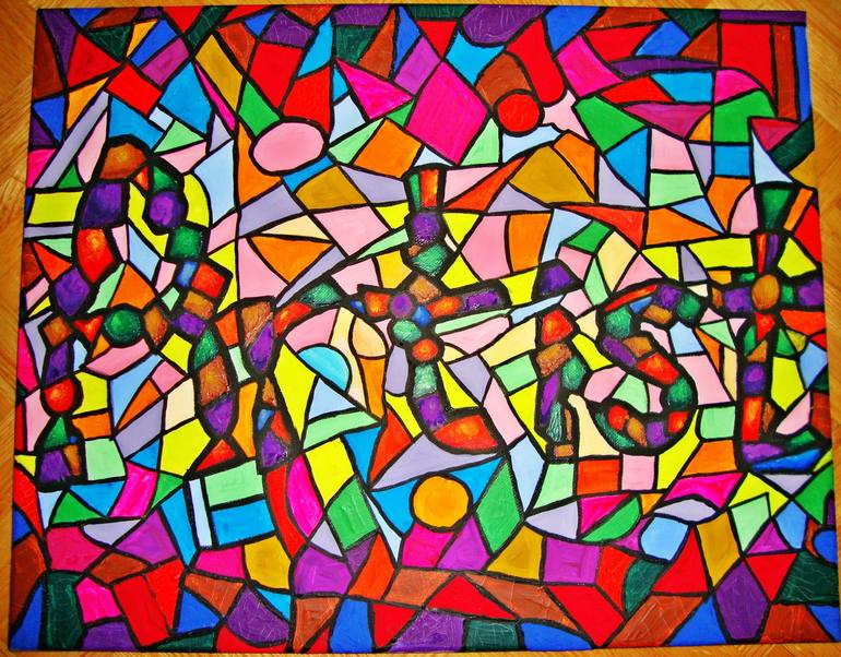Artist Color Block Painting by Lyn Li | Saatchi Art