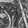 Motorcycle Drawing by Jerry Winick | Saatchi Art
