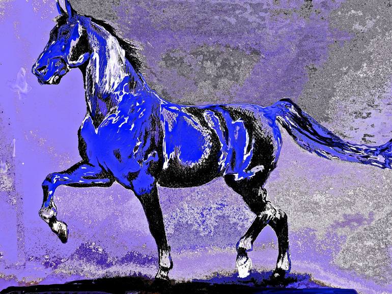 Mysterious Stallion II Drawing by Saundra Myles | Saatchi Art