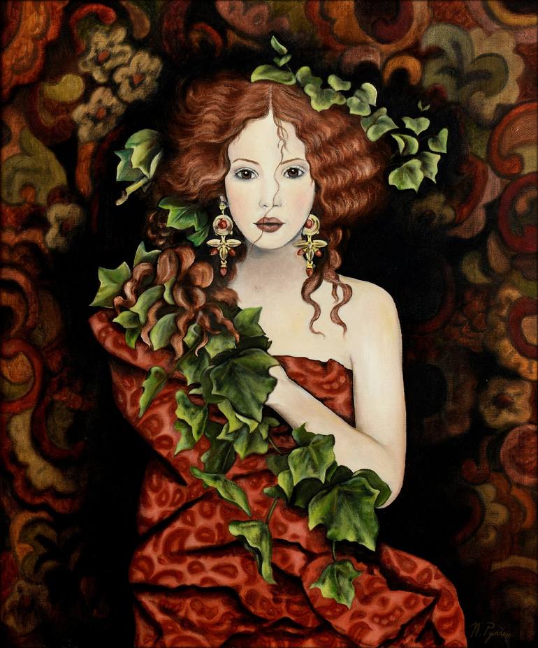 Ivy Lady Painting by Nicki Py | Saatchi Art