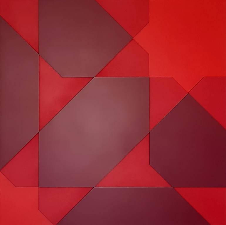 Red Zone Painting by Mostapha El Oulhani | Saatchi Art