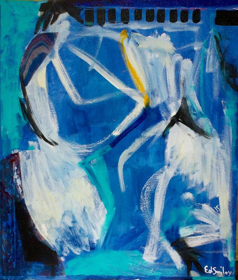 Blue Velvet Painting by Ed Smiley | Saatchi Art