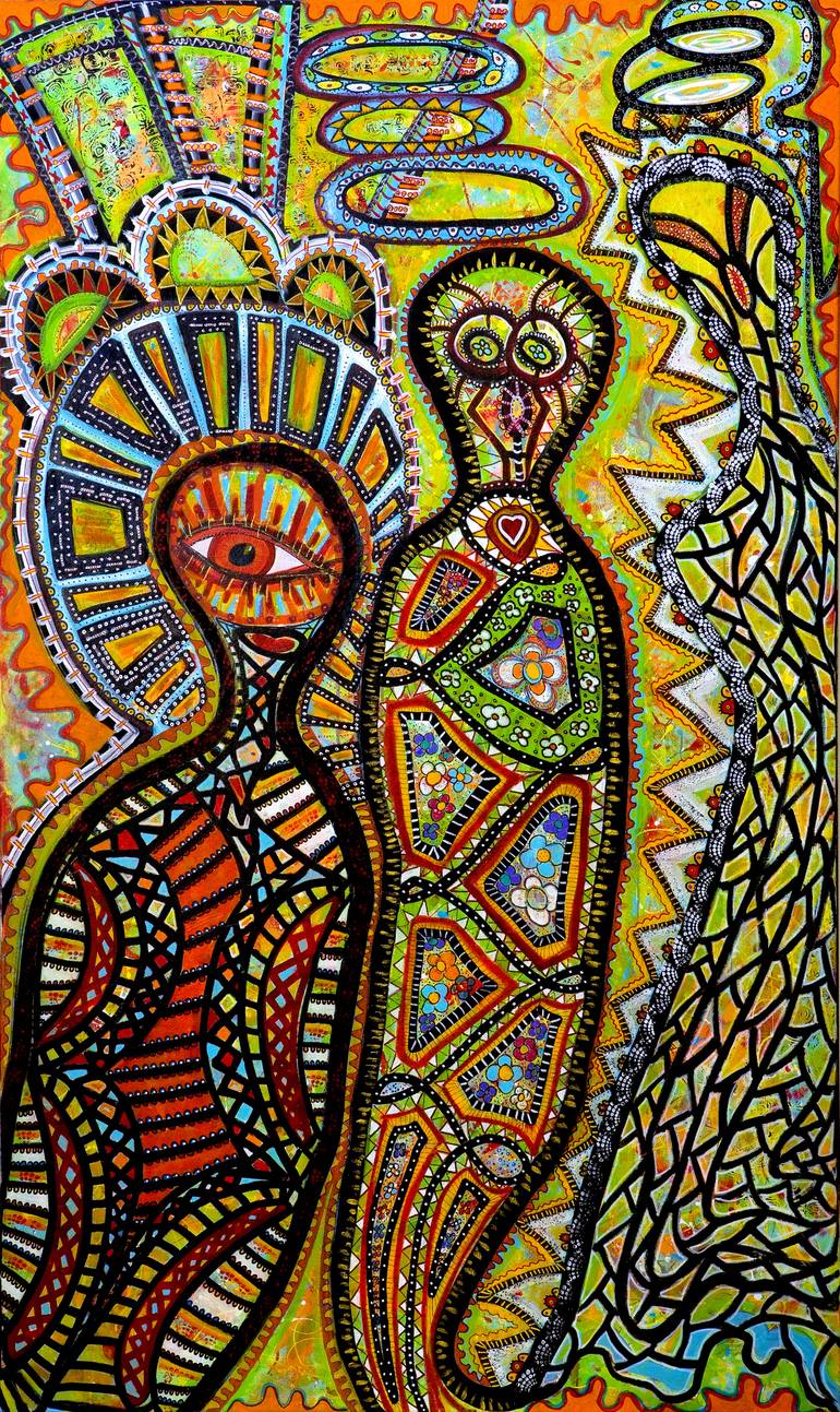 Me, myselves and Eye Painting by Debra Jacobson | Saatchi Art