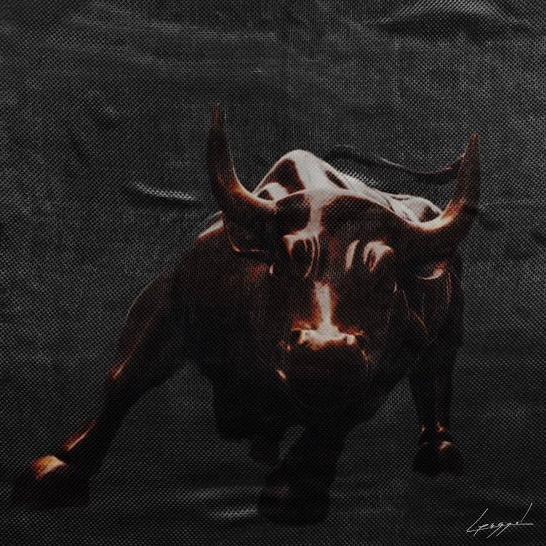 A Bull Market Painting by lengyelART com | Saatchi Art