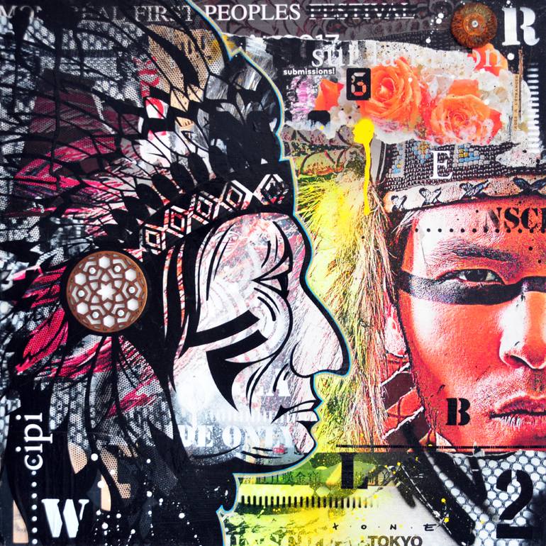 FIRST PEOPLES Painting by Artist-Painter Tone | Saatchi Art