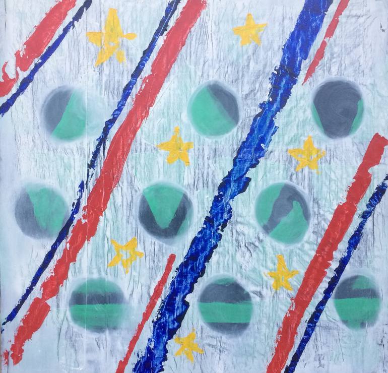 Deconstructed Stars and Stripes Painting by Dominic Mcgeary | Saatchi Art