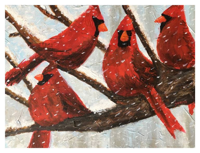 The Cardinal Rule Painting by Joany Degs | Saatchi Art