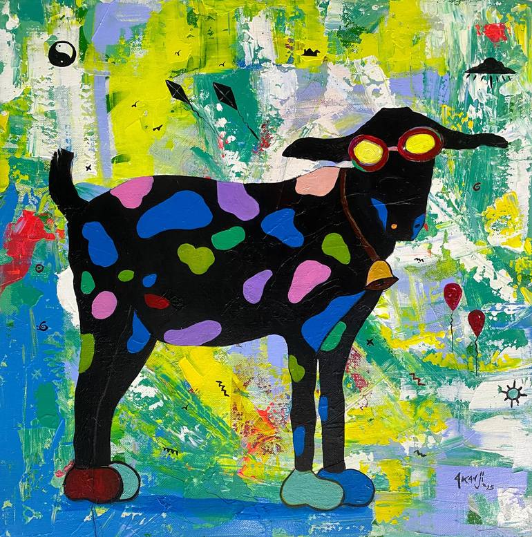 The Cool Lamb Painting by Akanji Bolaji | Saatchi Art