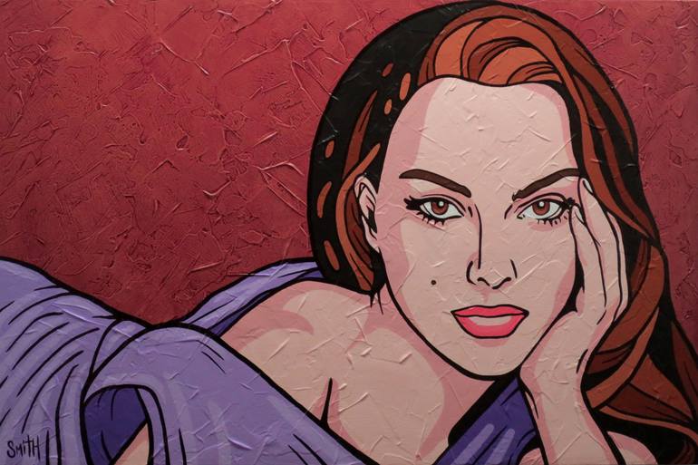 Natalie Portman ( SOLD ) Painting by Daniel Bertrand | Saatchi Art