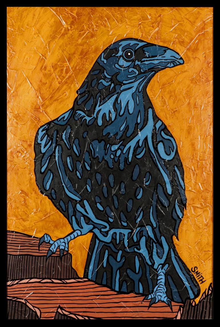 Le Corbeau ( SOLD ) Painting by Daniel Bertrand | Saatchi Art