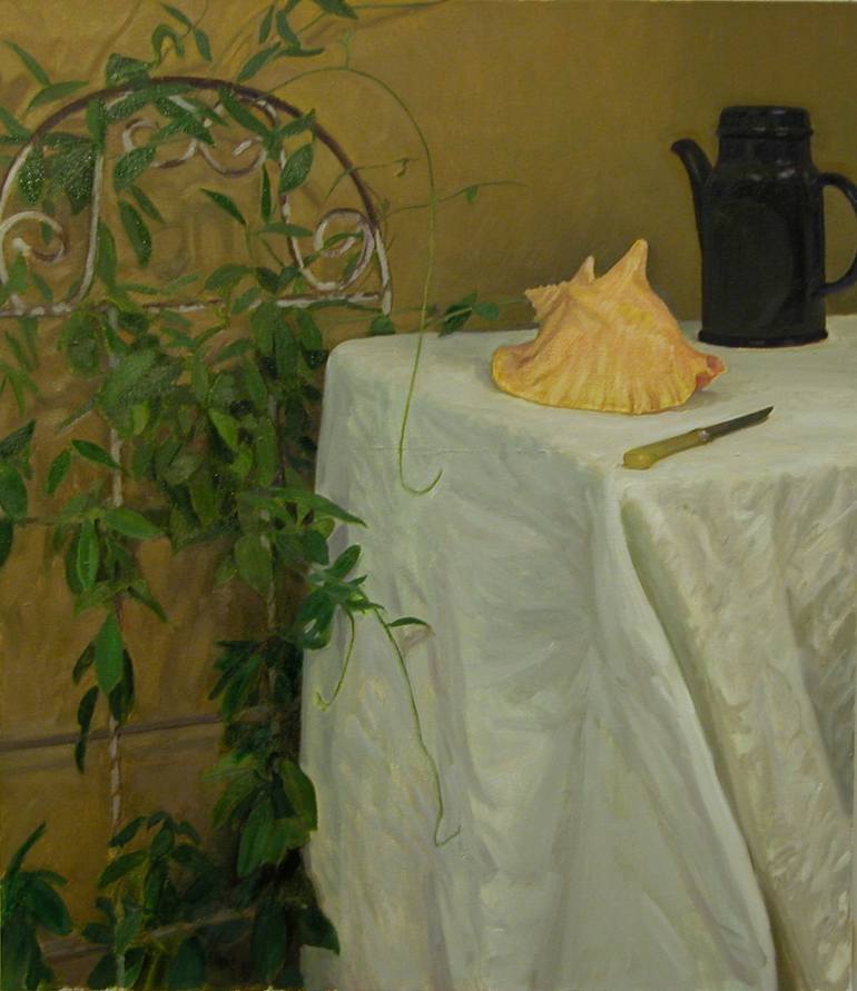 French Trellis Painting by Gary Trento | Saatchi Art