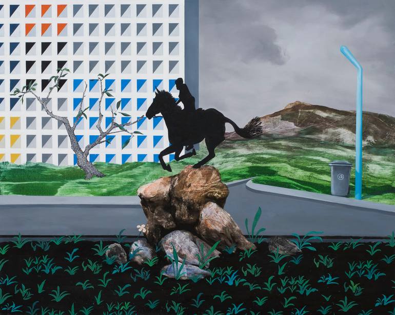 Knight Garden Painting by Mu Zhang | Saatchi Art