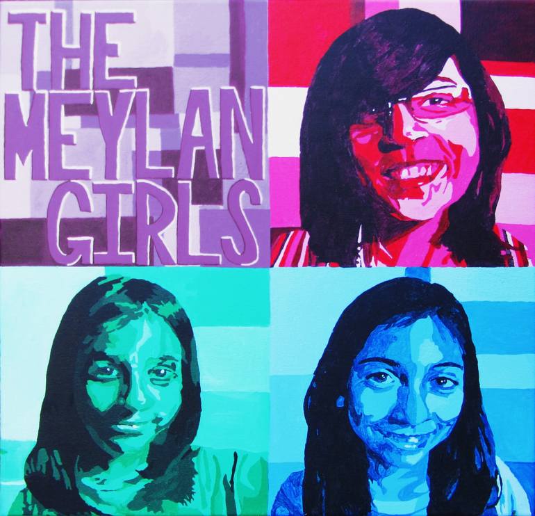 The Meylan Girls Painting by Ariel Meylan | Saatchi Art