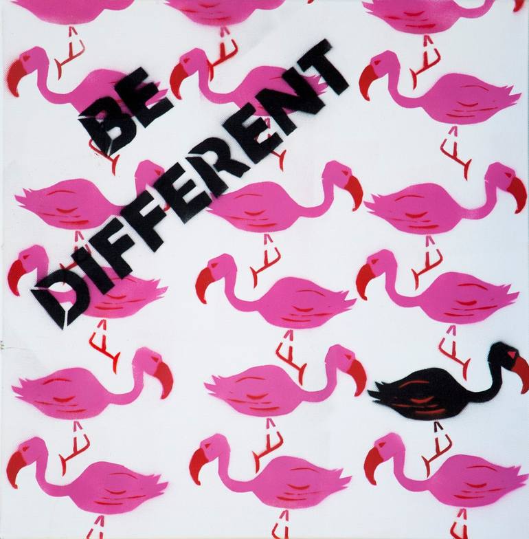 BE DIFFERENT Painting by Rick Art | Saatchi Art