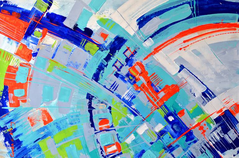 Newyorkers in the Bahamas Painting by Paola Correa de Albury | Saatchi Art