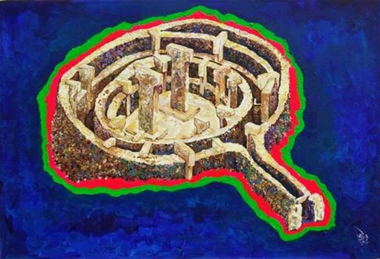 Where In Time Painting by ned pamphilon | Saatchi Art