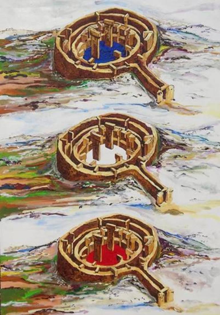 Blood Water Or Organic Light? Painting by ned pamphilon | Saatchi Art