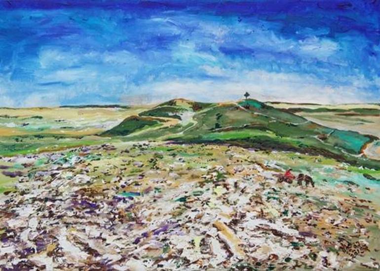 Pot Belly Landscape Painting by ned pamphilon | Saatchi Art