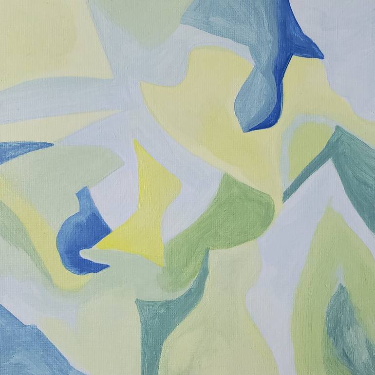 Little Blue Painting by Rebecca Hodel | Saatchi Art