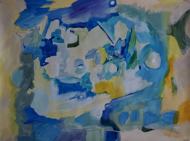I'm Blue Painting by Rebecca Hodel | Saatchi Art