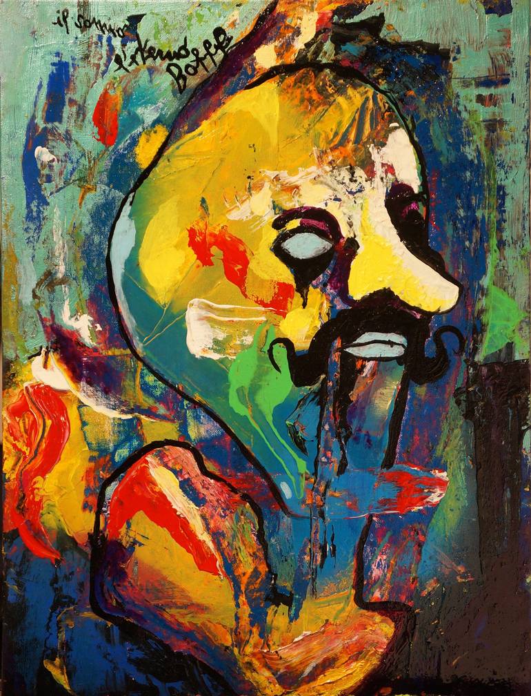 L'eterno Baff Painting by Giorgio Soldatini | Saatchi Art