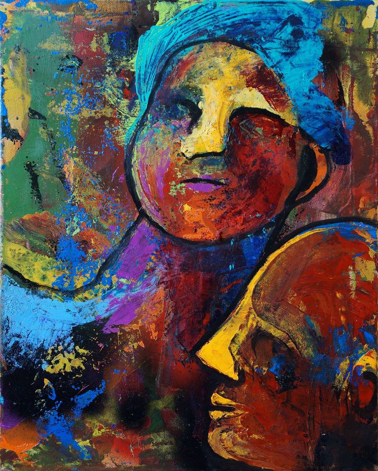 Volti Painting by Giorgio Soldatini | Saatchi Art