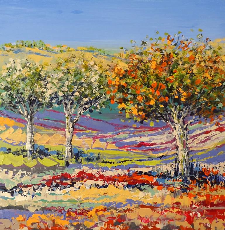 Orange tree Painting by Inelouise Mourick | Saatchi Art Switzerland