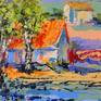 Late summer in August Painting by Inelouise Mourick | Saatchi Art