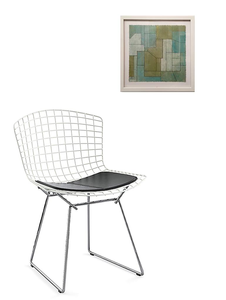 Blue Green Study on Paper—Framed Painting by stephen cimini | Saatchi Art