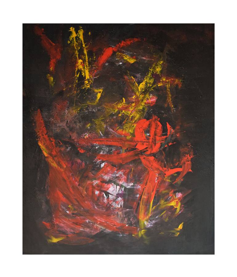 Remnants of a Dying Thought Painting by Ramzi Karanouh | Saatchi Art