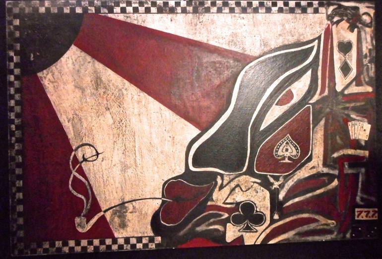 Red and Black: Black Jack Painting by Tim Thompson | Saatchi Art