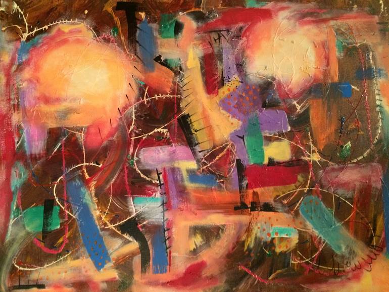 Soft Celestial Rumbling Painting by Nicholas Chagouris | Saatchi Art