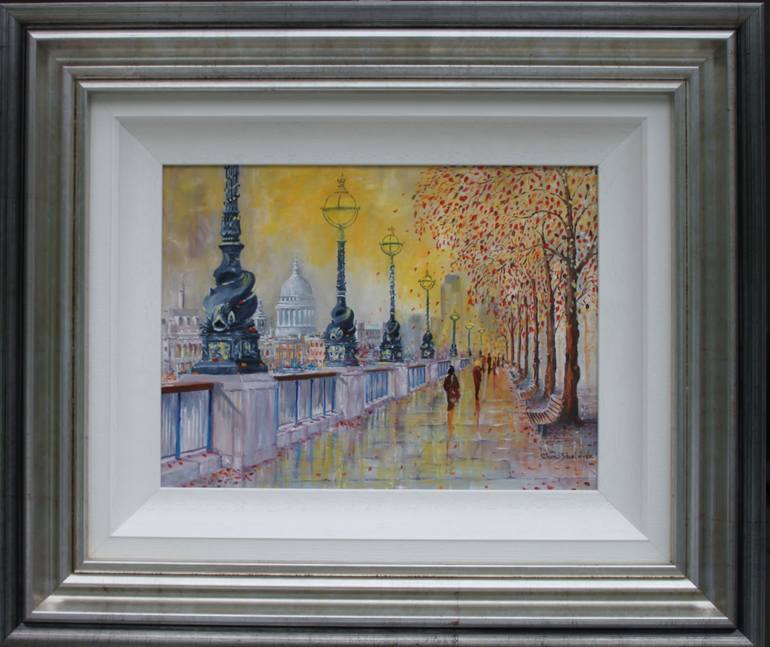 Thames Walk Painting by chris sheldrake | Saatchi Art