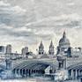 London Leadened Skys Painting by Chris Sheldrake | Saatchi Art